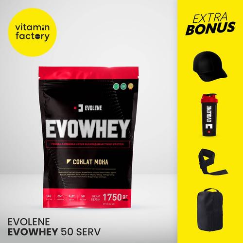 Jual Evolene Evowhey Whey Protein 1750 Gram 50 Sachet BPOM Halal ...
