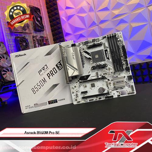 Promo ASROCK B550M Pro SE | Motherboard AMD Ryzen Socket AM4 DDR4 Micro ...