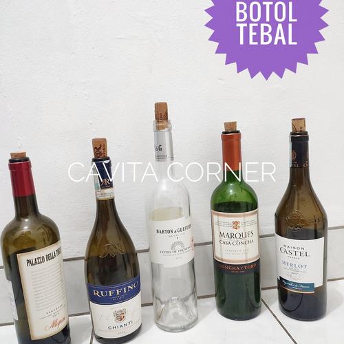 Jual BOTOL KOSONG / BOTOL BEKAS WINE IMPORT - Botol Tebal - Jakarta ...