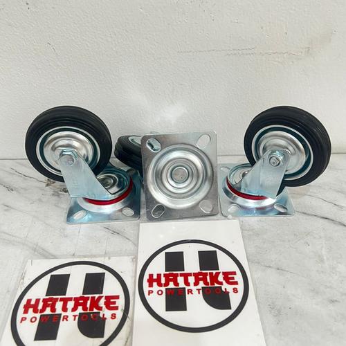 Jual Roda gerobak 3" hidup roda troly hidup roda troli 3 inch karet ...