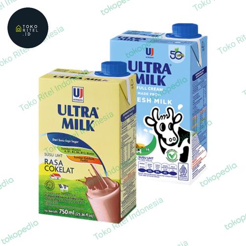 Promo Susu Ultra Milk Full Cream 750ml/Ultra Milk Susu UHT Coklat 750 ...