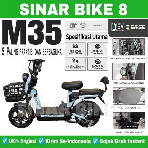 Jual Sepeda Listrik SAIGE M35 500 Watt Electric E Bike - Blue - Kab ...