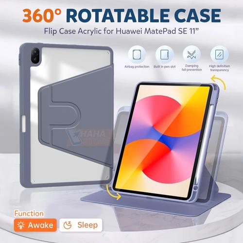 Jual Huawei MatePad SE 11 Rotate Acrylic Soft Case Slot Pen Luxury ...