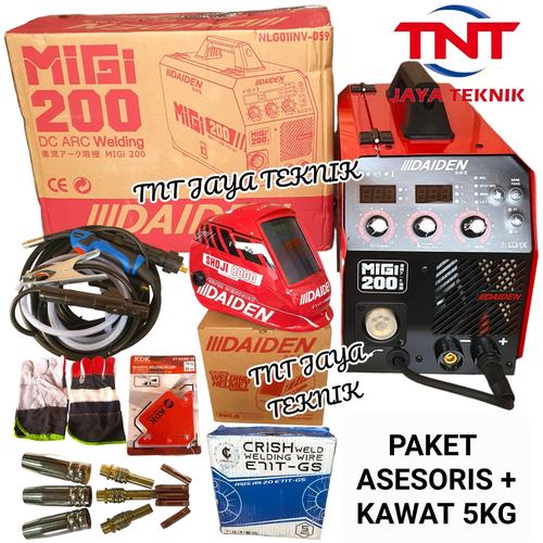 Jual MESIN LAS CO2 DAIDEN MIGI 200 / TRAFO LAS CO2 DAIDEN MIG 200 MIGI ...