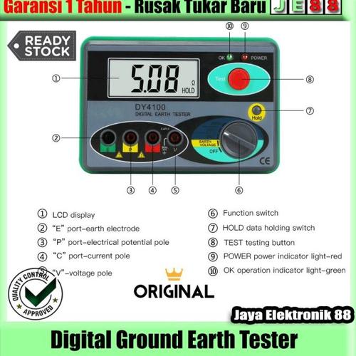 Jual Earth Tester uji resistansi pentanahan pembumian aktivitas ...