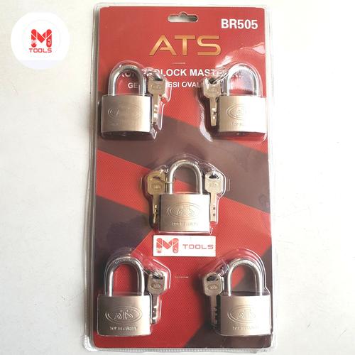 Jual Gembok Master Key ATS 50 mm × 5 pcs - ATS Kunci Gembok Master Key ...