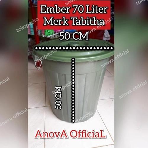 Jual ready EMBER 70 LITER PLUS TUTUP. TABITHA. HIJAU. PLASTIK. TEBAL KOKOH. murah - Tokopedia ...