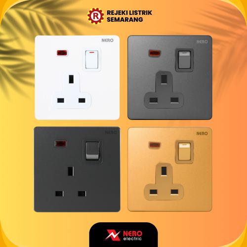 Jual STOP KONTAK AC INBOW DENGAN SWITCH DAN PENGAMAN, MINIMALIS, MERK NERO CASA X21311VD WARNA ...