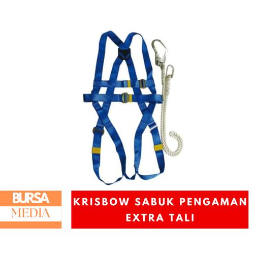 Jual Krisbow Sabuk Pengaman Extra Tali Full Body Harness With Lanyard ...