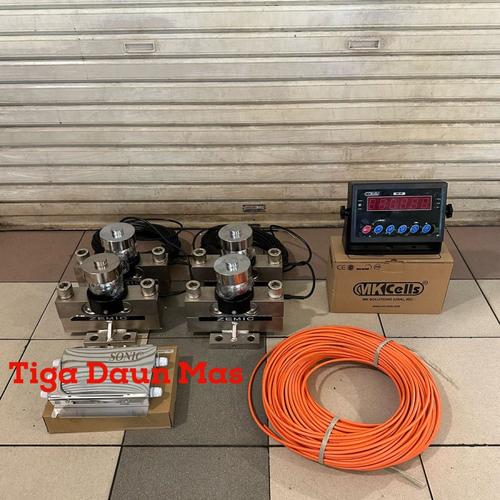 Jual Paket Jembatan Timbangan 4 PC Load Cell Zemic HM9B 30 Ton + Indikator MK Cells MK5P ...