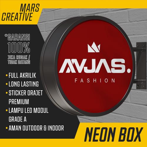 Jual [TINGGAL PASANG] – Neon Box Persegi Panjang Ukuran 80 x 100 cm 1 ...