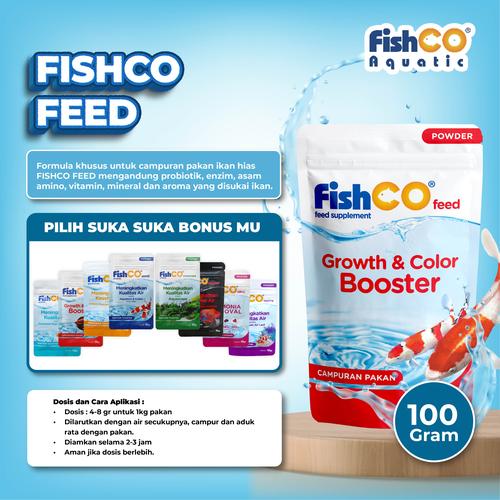 Jual FISHCO FEED 100gram Campuran Pakan Ikan Color Booster Ikan Hias ...
