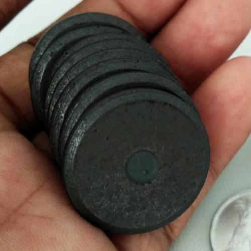 Jual Magnet Coin Hitam / Ferrite bentuk coin diameter 25mm tebal 3mm ...