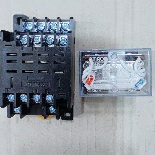 Jual relay Omron ly4 ly4n 220vac original 10A 14kaki set socket/relay ...