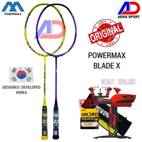 Promo Raket Badminton Powermax BLADE X Original 33 LBS Raket ...