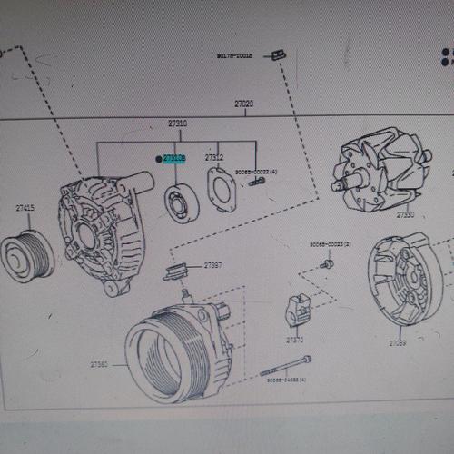 Jual po bearing alternator bagian dalam innova reborn 90068-10029 - Kab ...