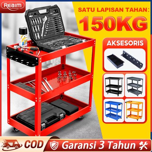 Jual Bengkel Rak 3 Susun Perkakas Trolly Trolley Kotak Peralatan Troli ...