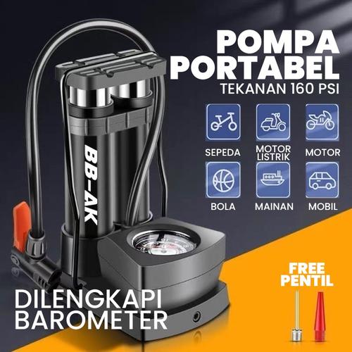 Promo Pompa Angin Kaki/Pompa Kaki/Pompa Ban Mini Foot Pump Portable ...
