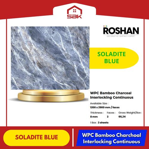 Jual Wall Panel WPC Roshan 2900x1200 Bamboo Interlocking Solidate Blue ...