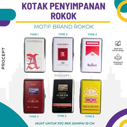 Jual Kotak Rokok Tempat Penyimpan Rokok Case Box Rokok Motif Merek ...