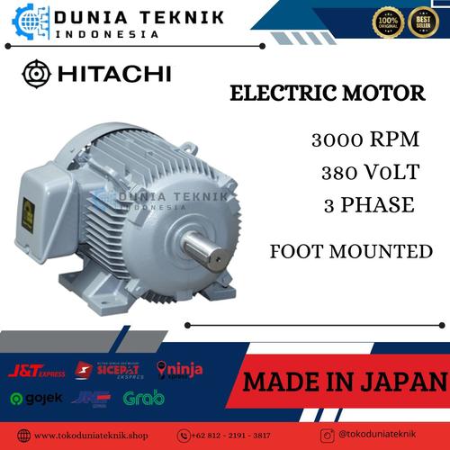 Jual HITACHI TFO-K 2HP 1.5KW 3000RPM 3PHASE B3 - ELECTRIC MOTOR ...