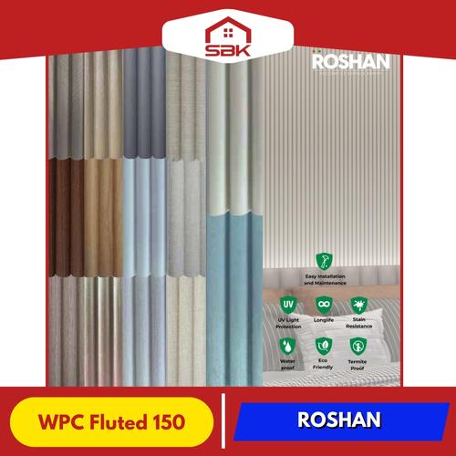 Jual Dekorasi Dinding | Wall Panel Fluted WPC Roshan 2900x150MM - Semi ...