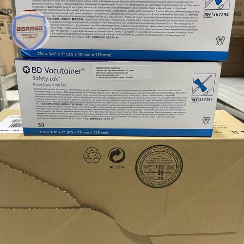 Jual BD Vacutainer Wing Needle 25g Safety Lok - isi 50 pcs - - Kab ...