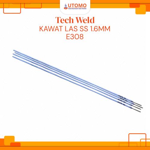 Jual TECHWELD Kawat las Stainless 1,6mm 1.6mm Tech Weld (1/4 Kg isi 37 ...