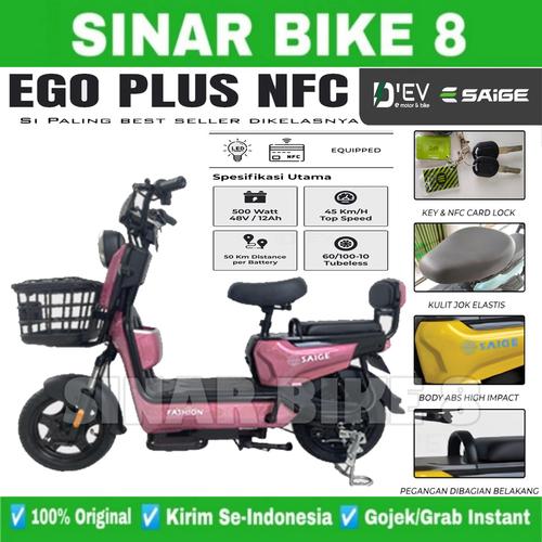 Jual Sepeda Listrik SAIGE EGO PLUS NFC 500 Watt Electric E Bike - Pink ...