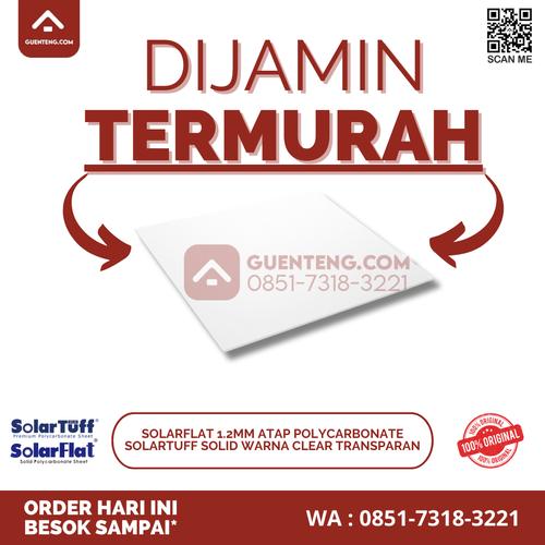 Jual Solarflat 1.2mm Atap Polycarbonate Solartuff Solid Warna Clear ...
