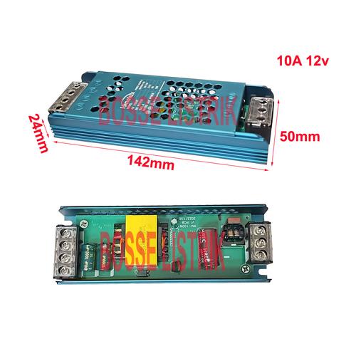 Jual Power Supply Switching / Travo LED Strip SLIM 12V 10A - Kota ...