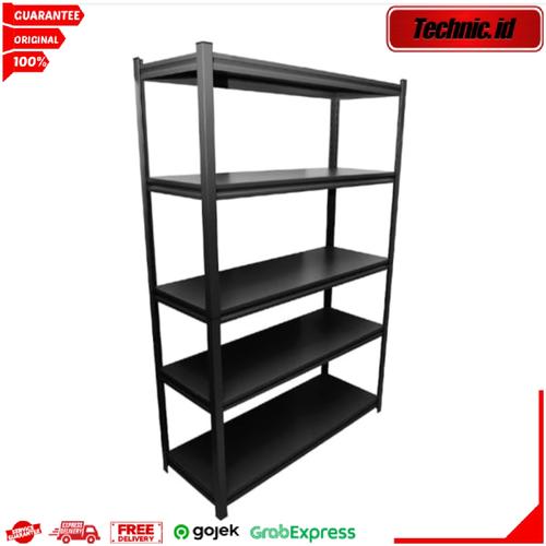 Jual Krisbow Rak Besi 5 Tingkat 120x45x183 Cm Shelving Steel 5 Tier Rak ...