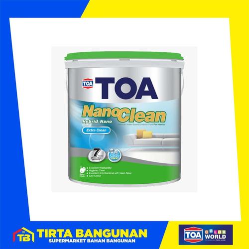 Promo CAT TEMBOK TOA NANO CLEAN EXTRA CLEAN 20LT INTERIOR CAT TINTING ...