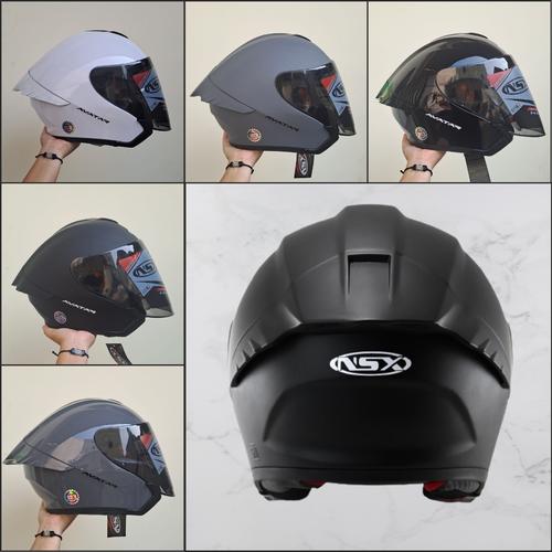 Jual Helm Half Face NSX Avatar Original SNI Terbaru - BLACK DOFF - Kota ...