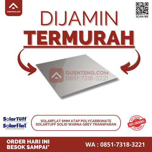Jual Solarflat 6mm Atap Polycarbonate Solartuff Solid Warna Grey ...