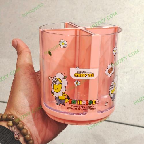 Jual MINISO Rotating Pen Holder / Tempat Pensil Putar DAISY MINIONS ...