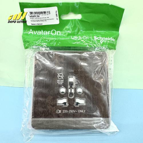 Jual Schneider AvatarOn stop kontak internasional 1 gang / E83426TS ...