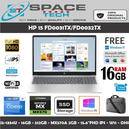 Promo HP 15-fd0031TX/fd0032TX i5-1334U MX570A 16GB 512GB SSD 15.6"FHD ...