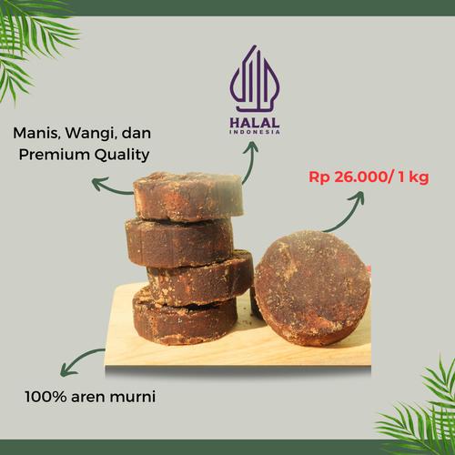 Jual Gula Aren Bungkus Daun 100% berat 1kg Asli Kawung/Nira - Jakarta ...