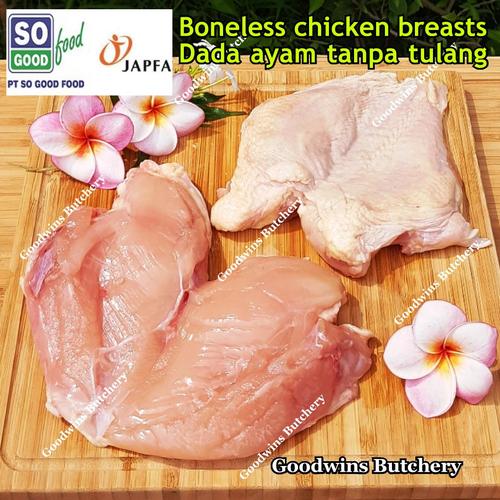 Jual 600gr chicken breast boneless dada ayam tanpa tulang frozen SoGood ...