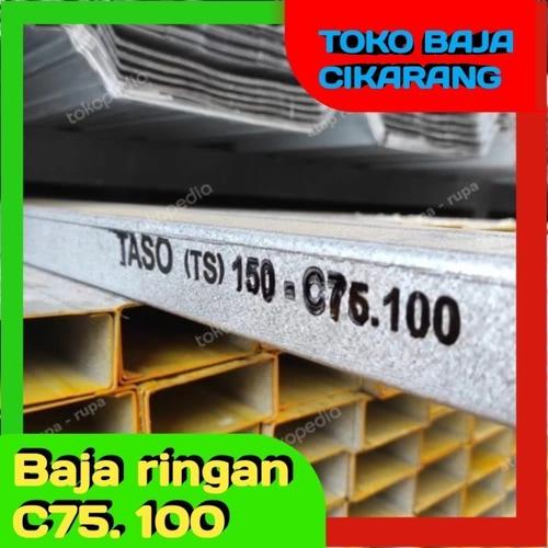 Jual Cnp Baja Ringan Taso 1mm / C Truss / Kanal C Kaso C75. 100 x 6m ...