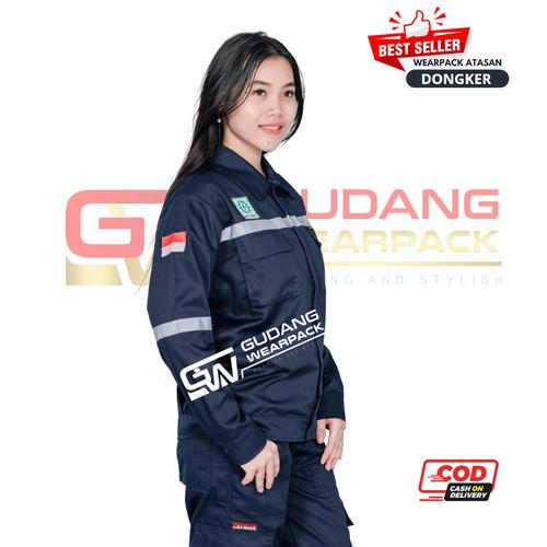 Jual Gudang Wearpack - Baju Kerja Seragam Proyek Warna Dongker Polos ...