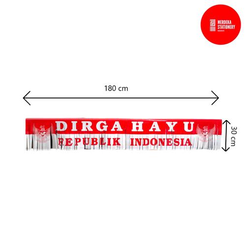 Jual Banner/Baner Rumbai/Rumbay Foil Merah Putih Mengkilap Tirai HUT RI ...