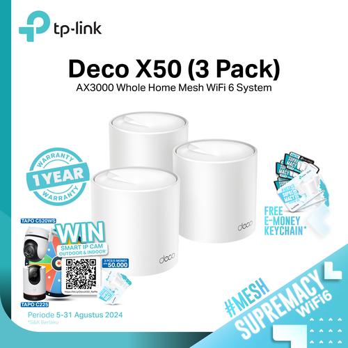 Promo TP-LINK DECO X50 1/2/3 PACK AX3000 Whole Home Mesh WiFi 6 System ...