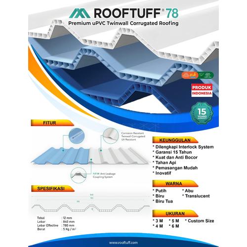 Jual Atap upvc double layer rooftuff 12 mm 78cm - Kab. Bekasi - Mitra ...