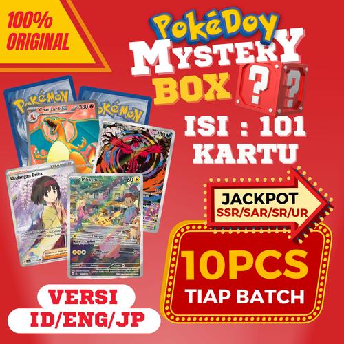 Jual Mystery Box Pokedoy Kartu Pokemon Indonesia TCG Foil SAR V UR SR S ...