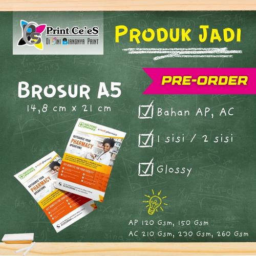 Jual Cetak Brosur/Pamflet/Flyer A5 Custom Murah - AP 150, 2 SISI ...