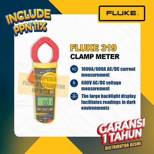 Jual FLUKE 319 1000 AMP True-RMS AC/DC Clamp Meter - Jakarta Barat ...