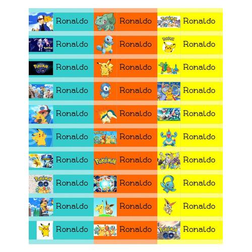 Jual POKEMON - STICKER LABEL NAMA KARAKTER - Jakarta Pusat - hasanudin ...