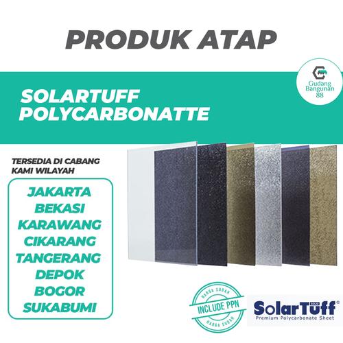 Promo solar flat / solarflat tebal 3mm / solar tuff solid /atap ...